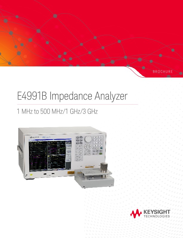 E4991B Impedance Analyzer PDF Asset Page | Keysight